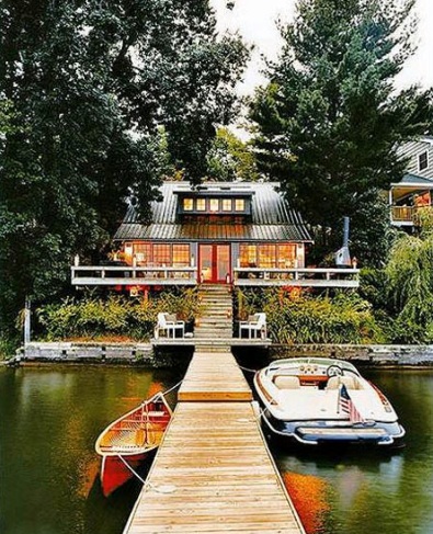 Staging a lake house